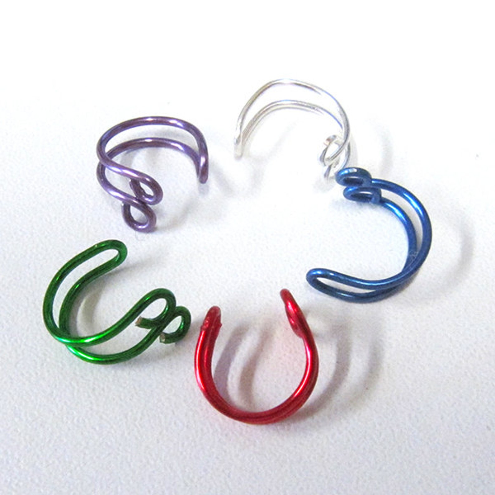 Double Loop Ear Cuff Mini Earcuff Tragus Cartilage - Etsy