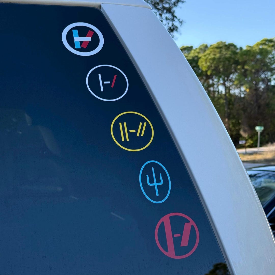 All Eras Twenty One Pilots Logo Decals - Etsy