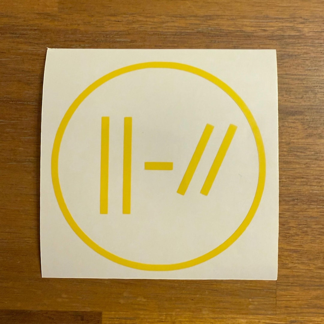 Trench Era Twenty One Pilots Logo Window Decal, Laptop Sticker - Etsy