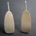 Sterling Silver Oar Earrings Minimalist Silver Earrings Gift - Etsy