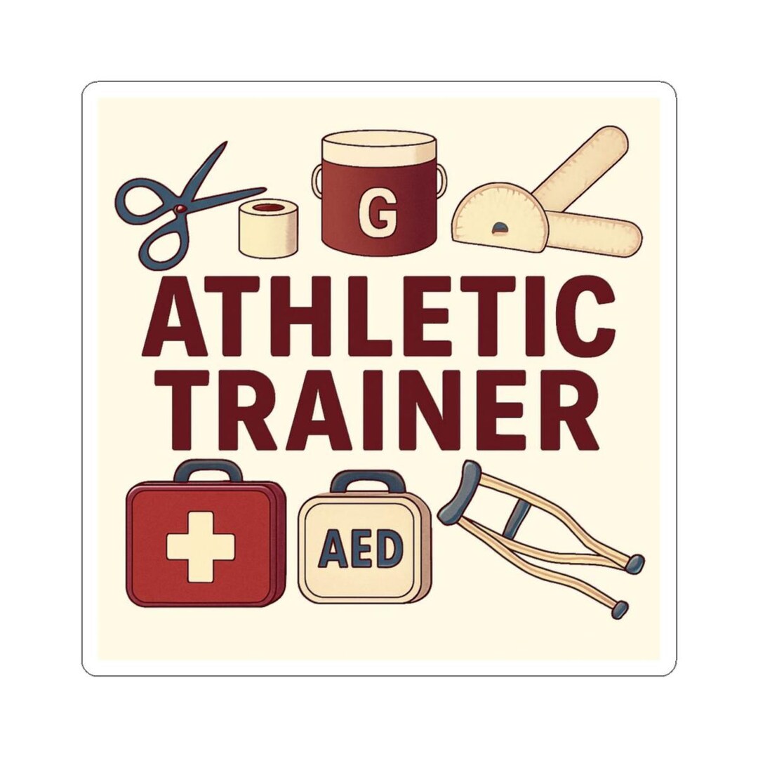 Athletic Trainer Sticker - Etsy