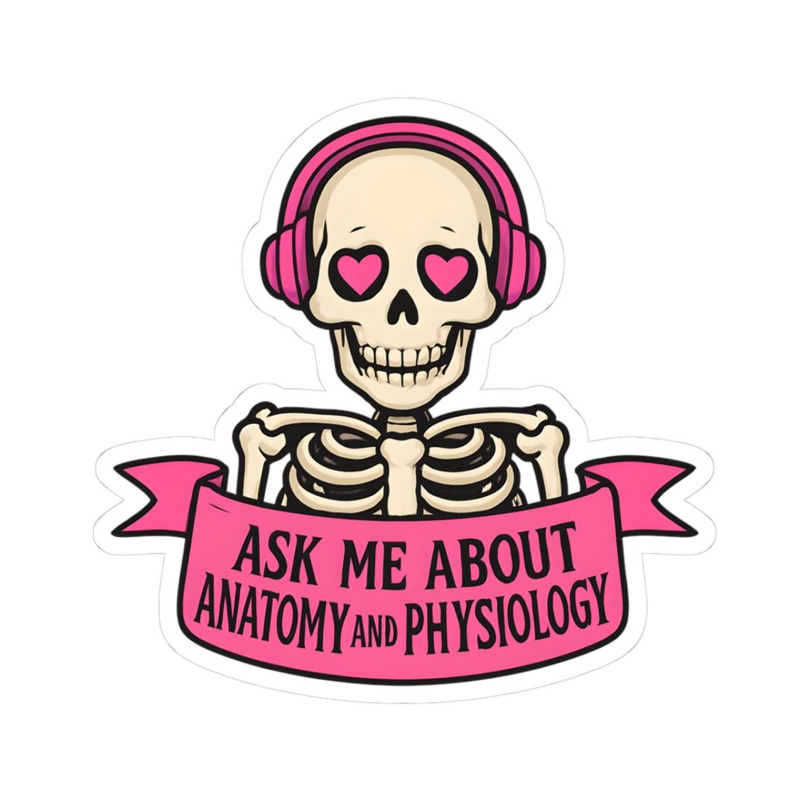 Fun Anatomy and Physiology Sticker for Science Lovers - Etsy