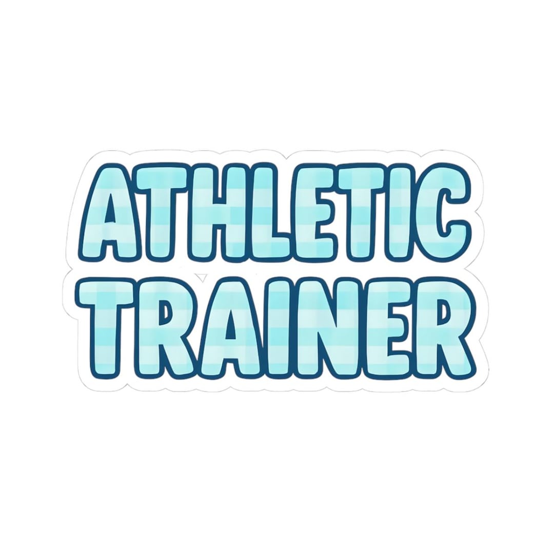 Plaid Athletic Trainer Sticker, Sports Medicine Student Gift, Exercise ...