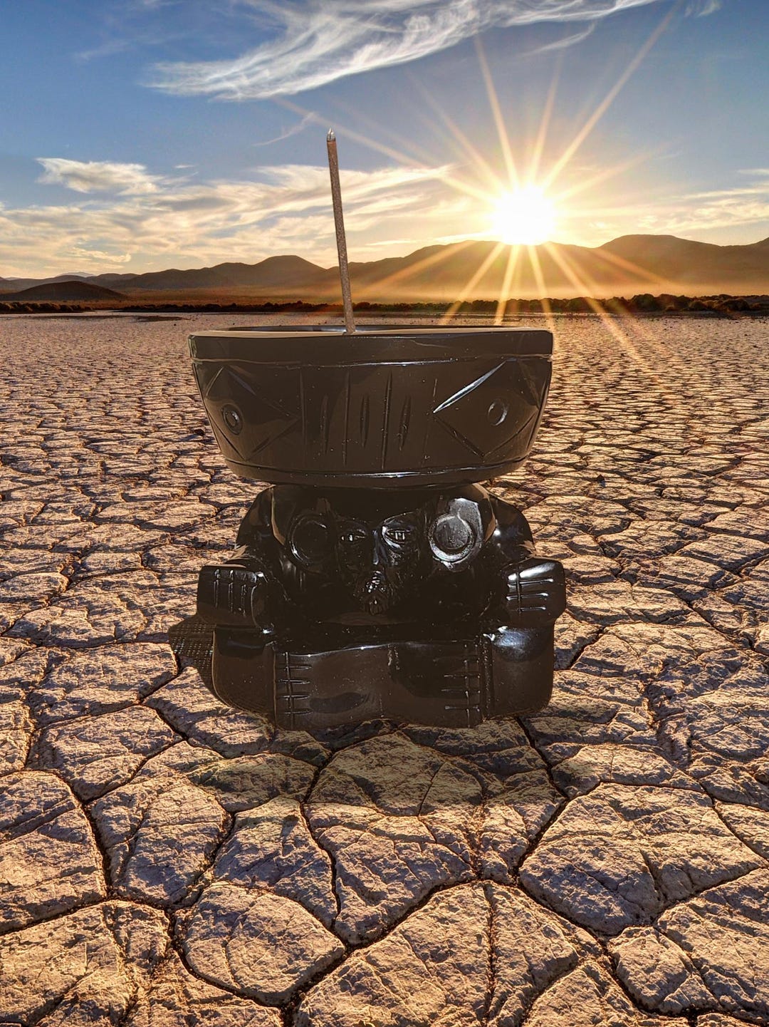 Huehueteotl- Mesoamerican Obsidian Sculpture, Aztec Obsidian Statue ...