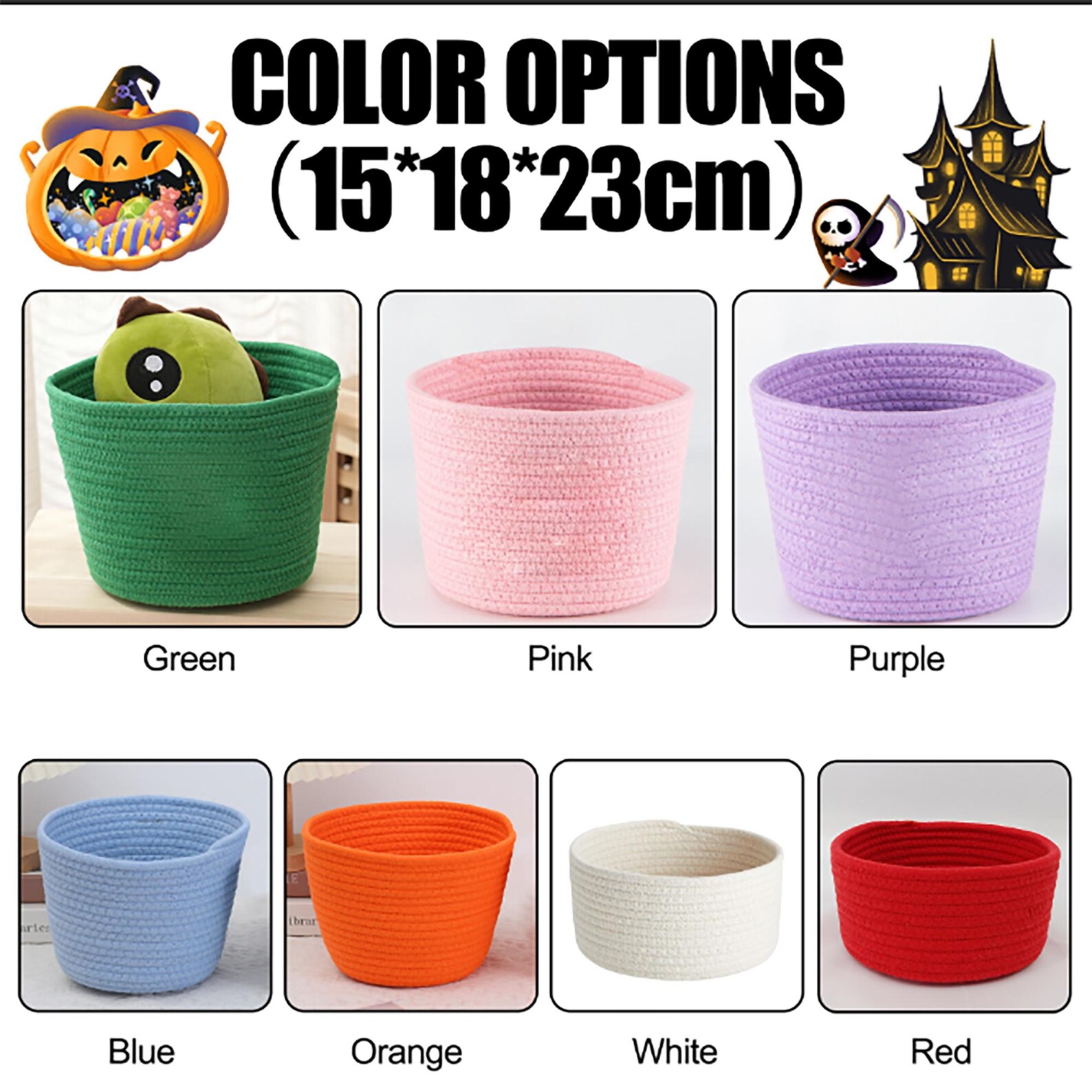 Personalized Halloween Bucket | Monogrammed Trick-or-treat Bag ...