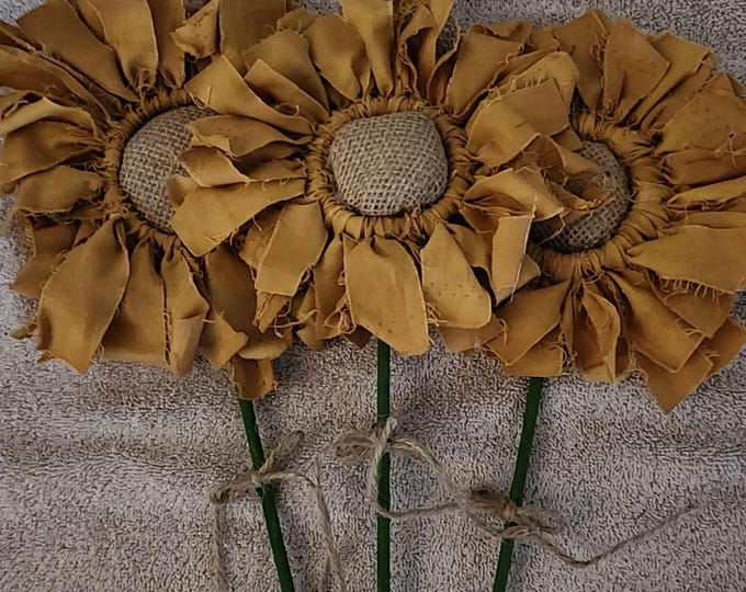 Forever SUNFLOWERS Rustic Farmhouse Fall Sunflowers Fabric Flowers Buy ...