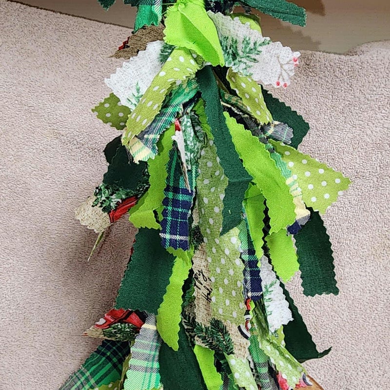 Christmas Rag Tree - Etsy
