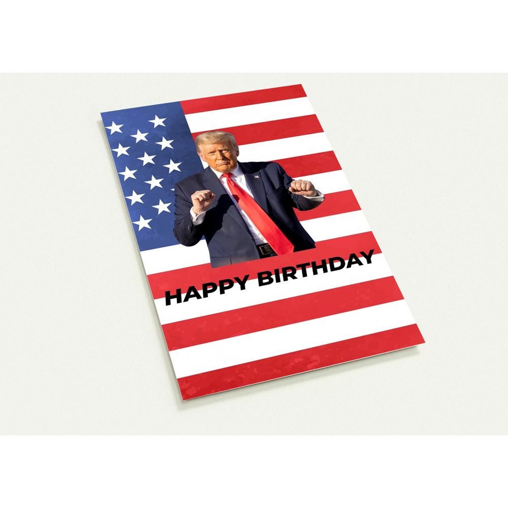 Donald Trump Birthday Cards - Etsy