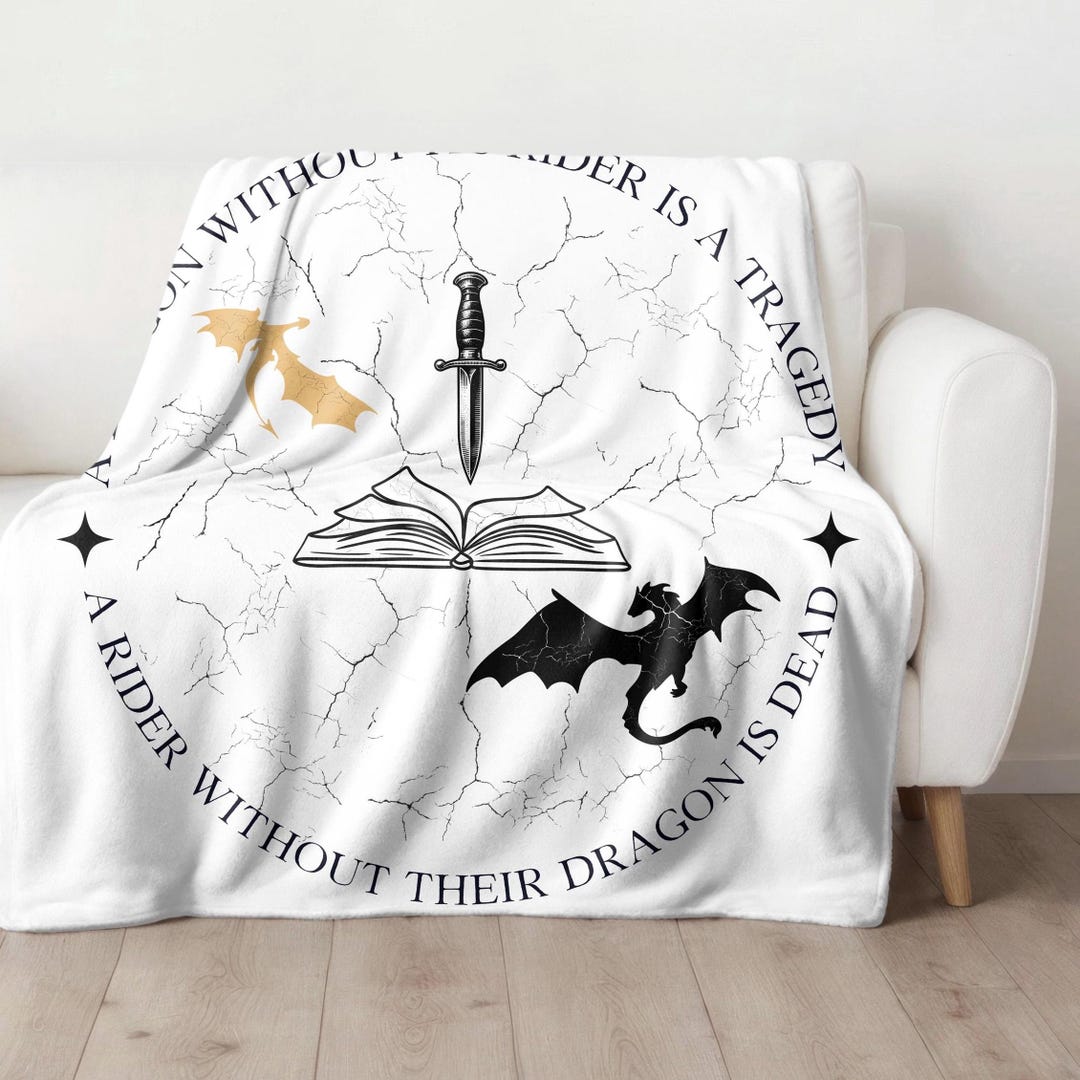 Fourth Wing Book Gift Fourth Wing Merch Blanket Gift Book Lover Gift ...
