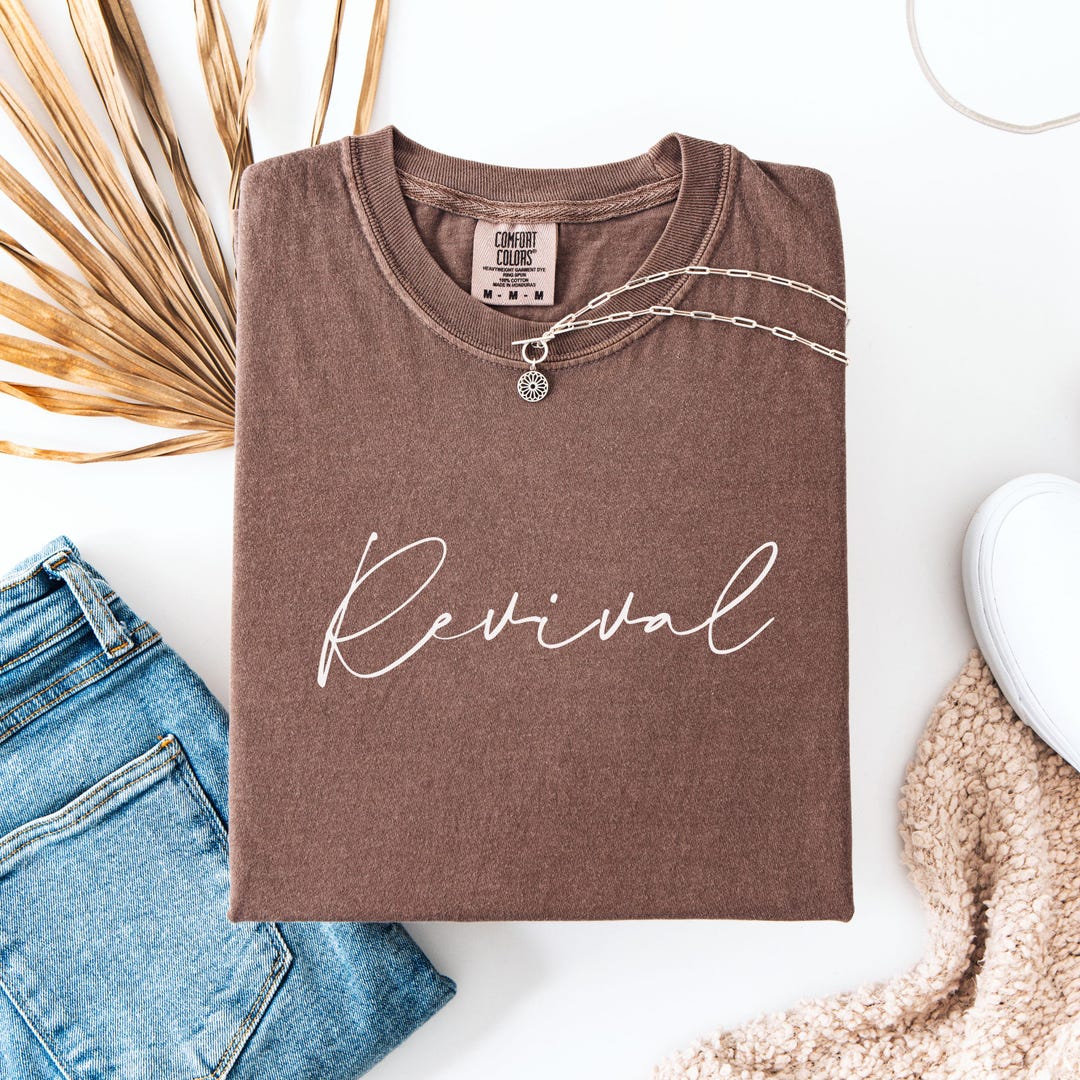 Revival Premium Tee, Christian Merch, Faith Based Clothing, Bible Study ...