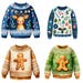 16 Ugly Christmas Sweater Clipart, Tacky Holiday Sweaters, Printable ...