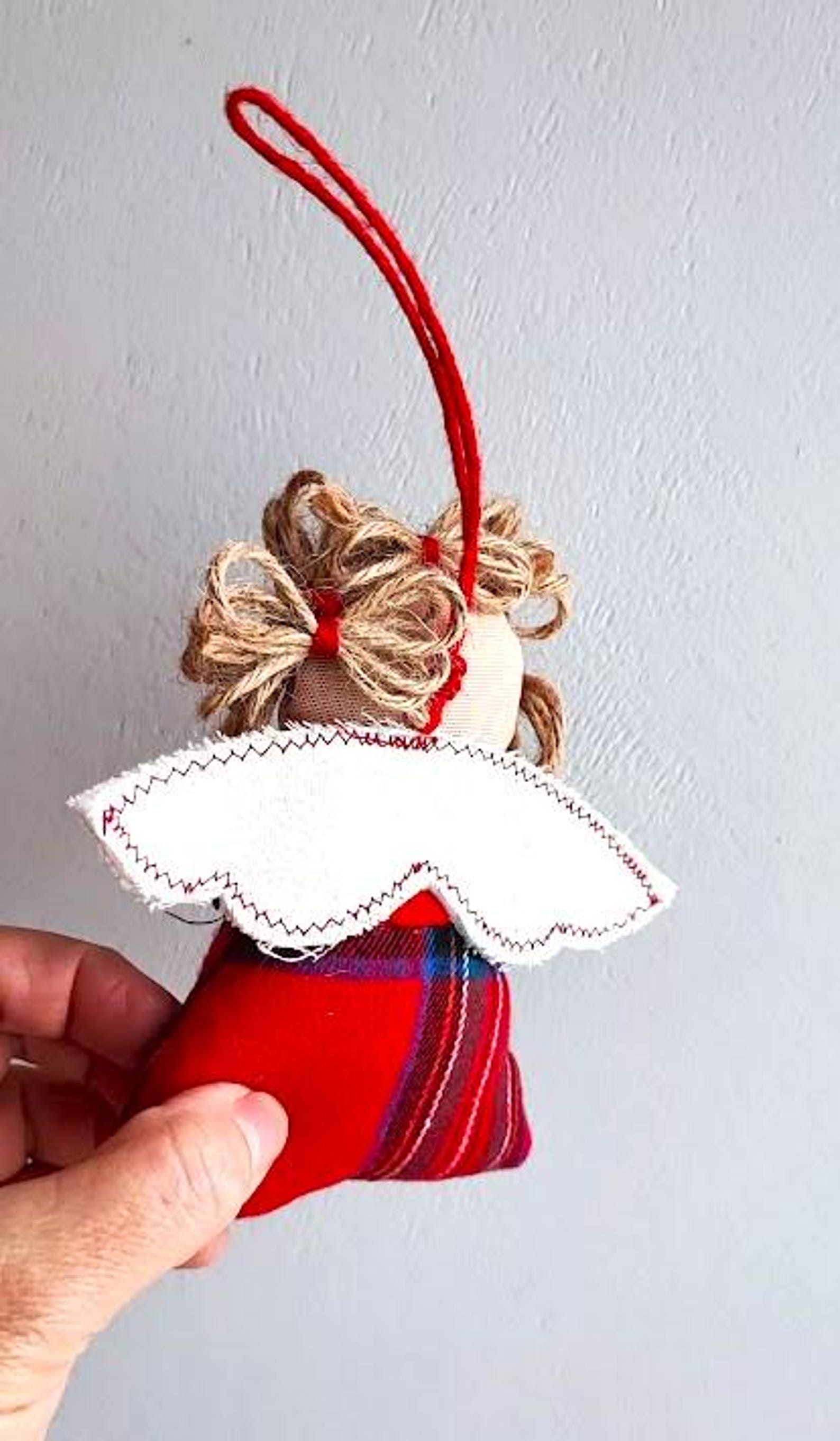 Angel Plushie Doll, Blond Angel Soft Doll Ornament, Christmas Plush ...