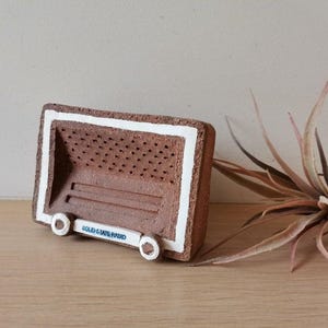Ceramic Radio Miniature, Ceramic Radio Art Object, Stoneware Clay Radio ...
