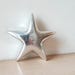 Silver Star Art Object, Aluminum Star Paper Weight, Handmade Star ...