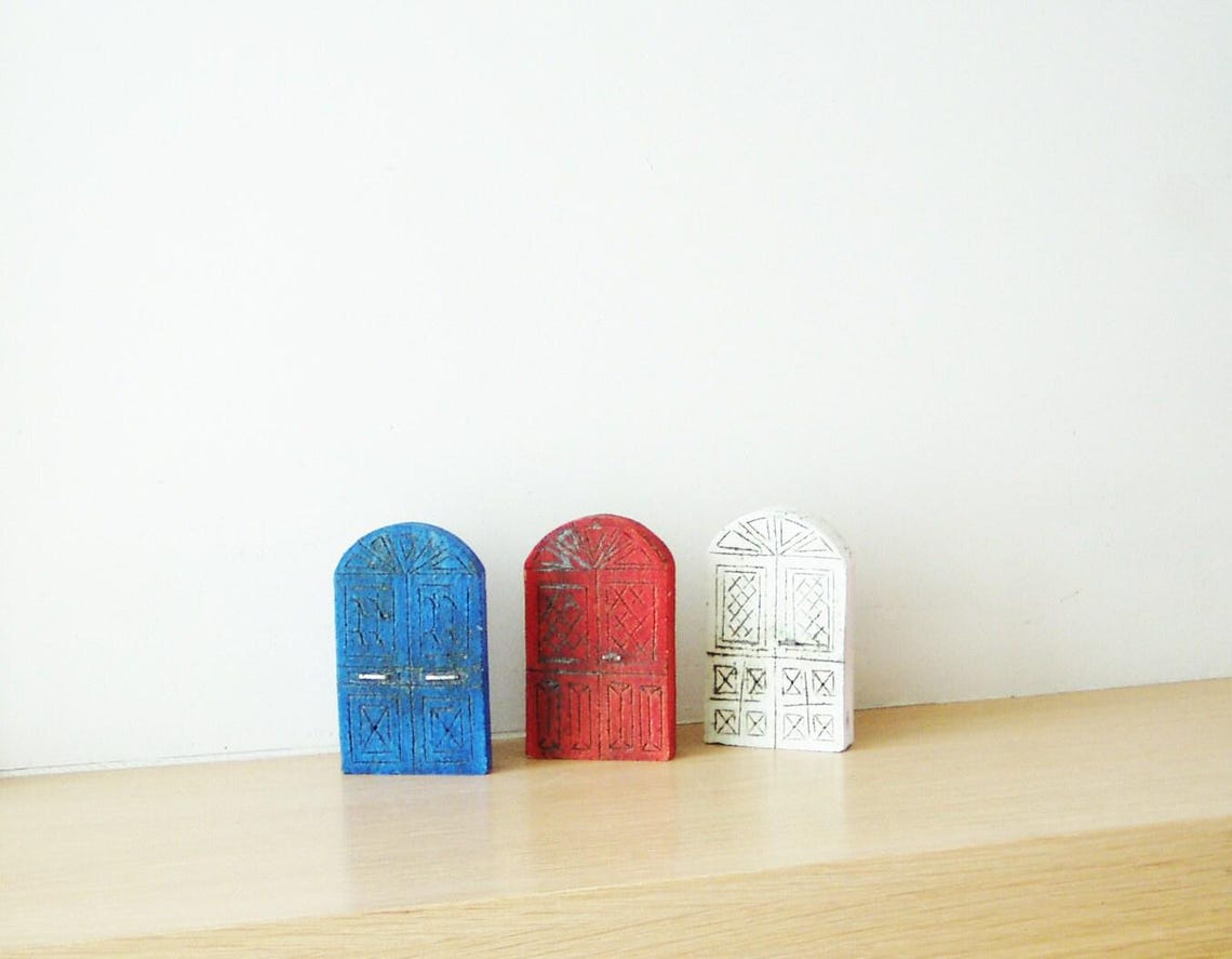 Ceramic Front Door Sculpture, White Greek Gate, Domed, Stoneware Greek ...