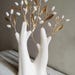 Modern Olive Tree Sculpture, Ceramic Olive Tree With Brass Olive ...