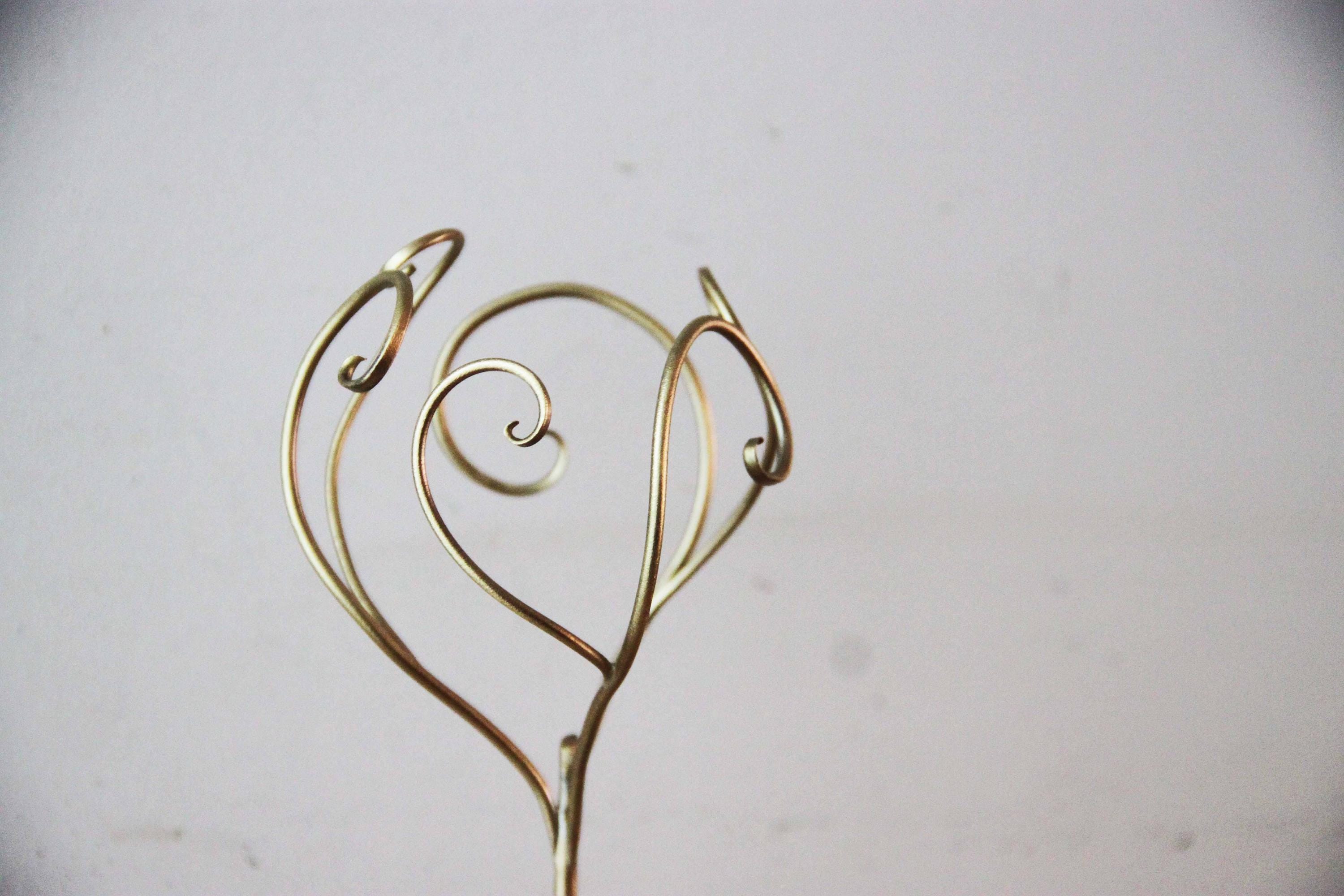 Tree Brass Sculpture, Metal Sculpture of Tree With Curly Branches ...