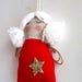 Angel Plushie Doll, White Haired Angel Soft Doll Ornament, Christmas ...