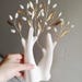 Modern Olive Tree Sculpture, Ceramic Olive Tree With Brass Olive ...