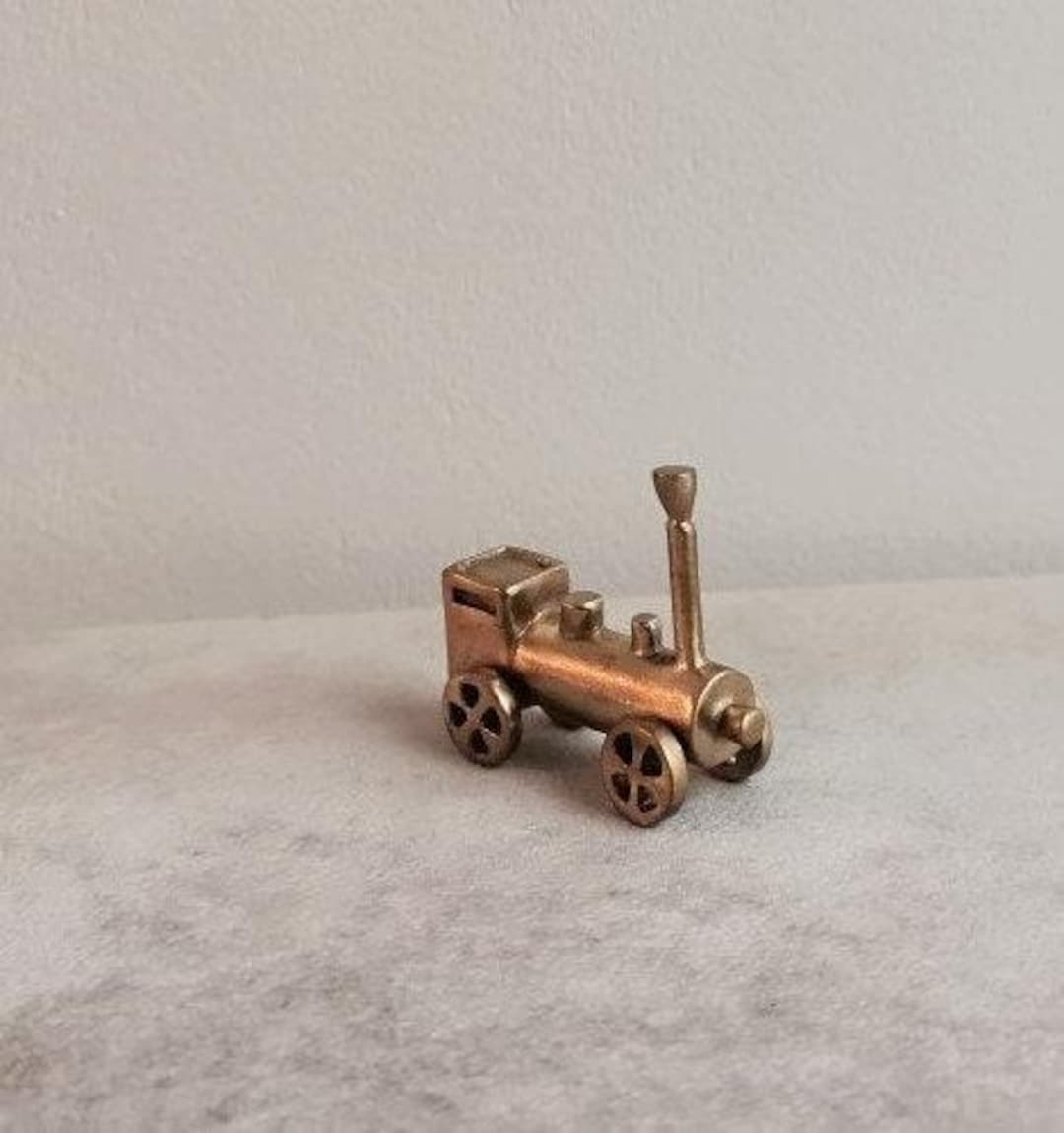 Brass Train Sculpture, Tiny, Brass, Train Locomotive Miniature, Tiny ...