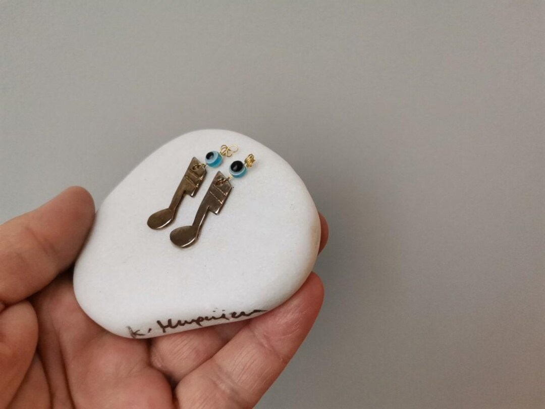 Musical Notes Sculpture, Brass Musical Notes Paperweight, Music Lovers ...