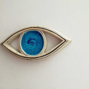 Blue Ceramic Eye, High Fire Stoneware Clay, Ceramic Eye Wall Sculpture ...