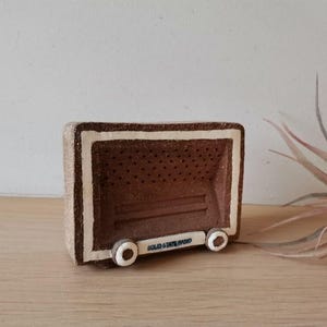 Ceramic Radio Miniature, Ceramic Radio Art Object, Stoneware Clay Radio ...