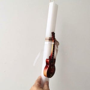 Electric Guitar Candle, Greek Easter Candle With Vintage Electric ...