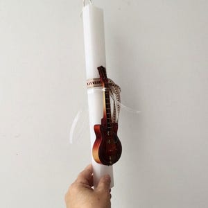 Electric Guitar Candle, Greek Easter Candle With Vintage Electric ...