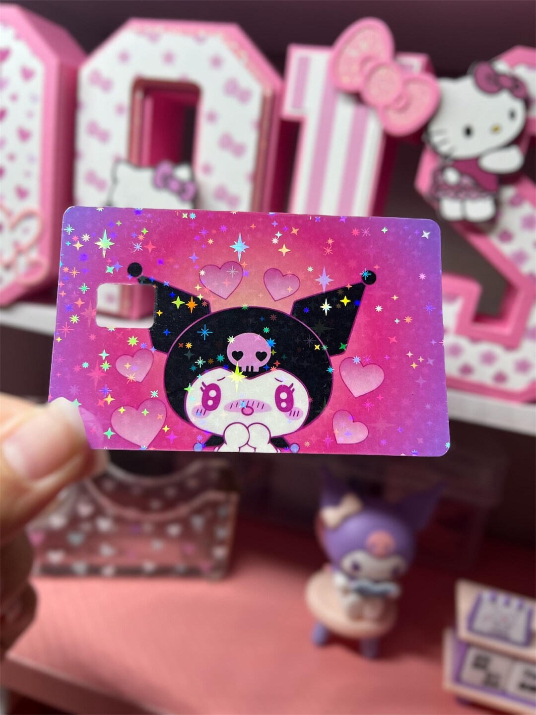 Kawaii Bunny Debit Card Skins, Kawaii Black and White Bunny Debit Card ...