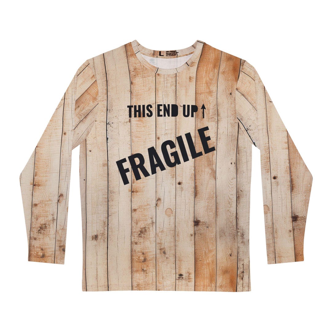 A Christmas Story Leg Lamp Crate Fragile Men's Long Sleeve - Etsy