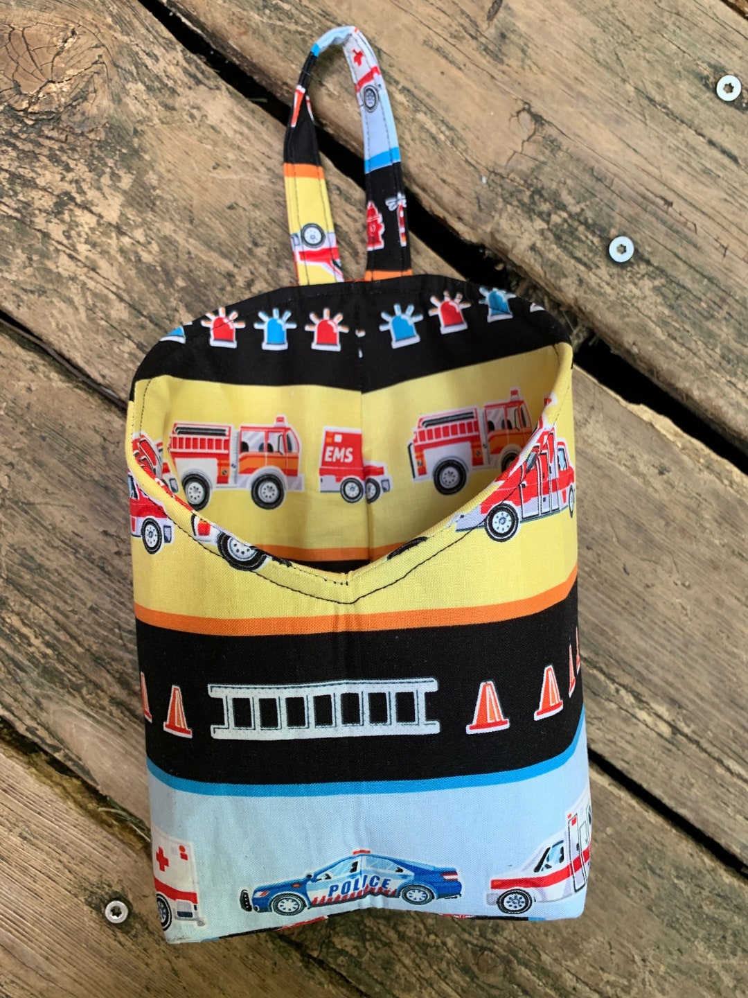 Glow in the Dark Basket, Police, Fire Truck, Rescue, EMS, Save the Day ...