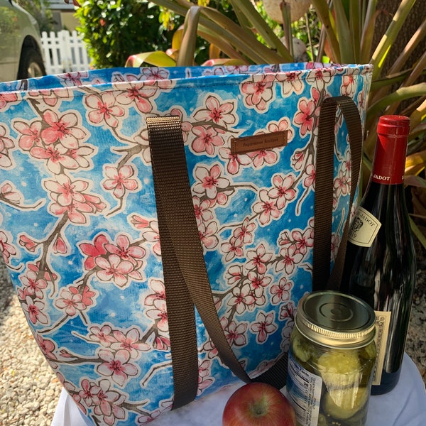 Oilcloth Tote Bag - Etsy