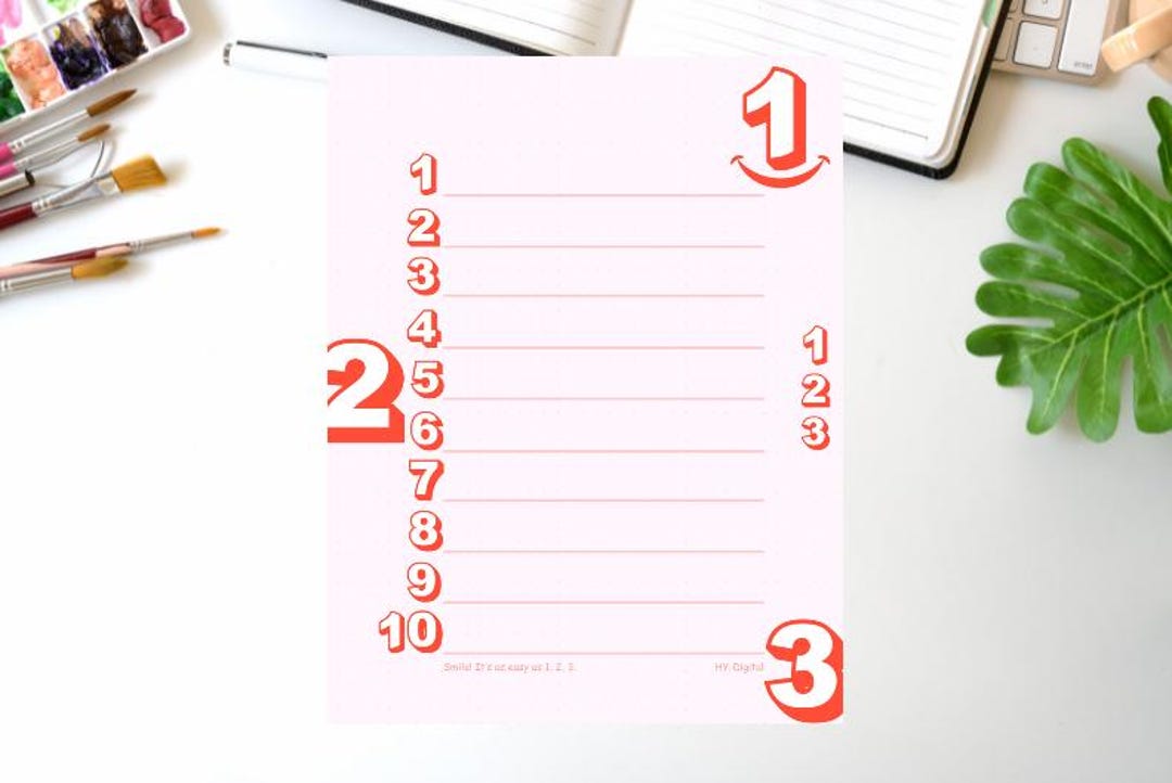 To Do List, Printable, Daily Checklist, Task List, Planner, Note ...