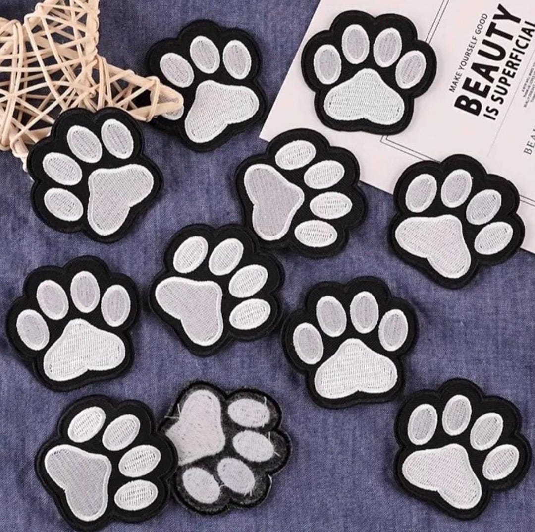 Dog Paw Patch Paw Print Patch for Trucker Hat Iron on Dog Patch DIY ...
