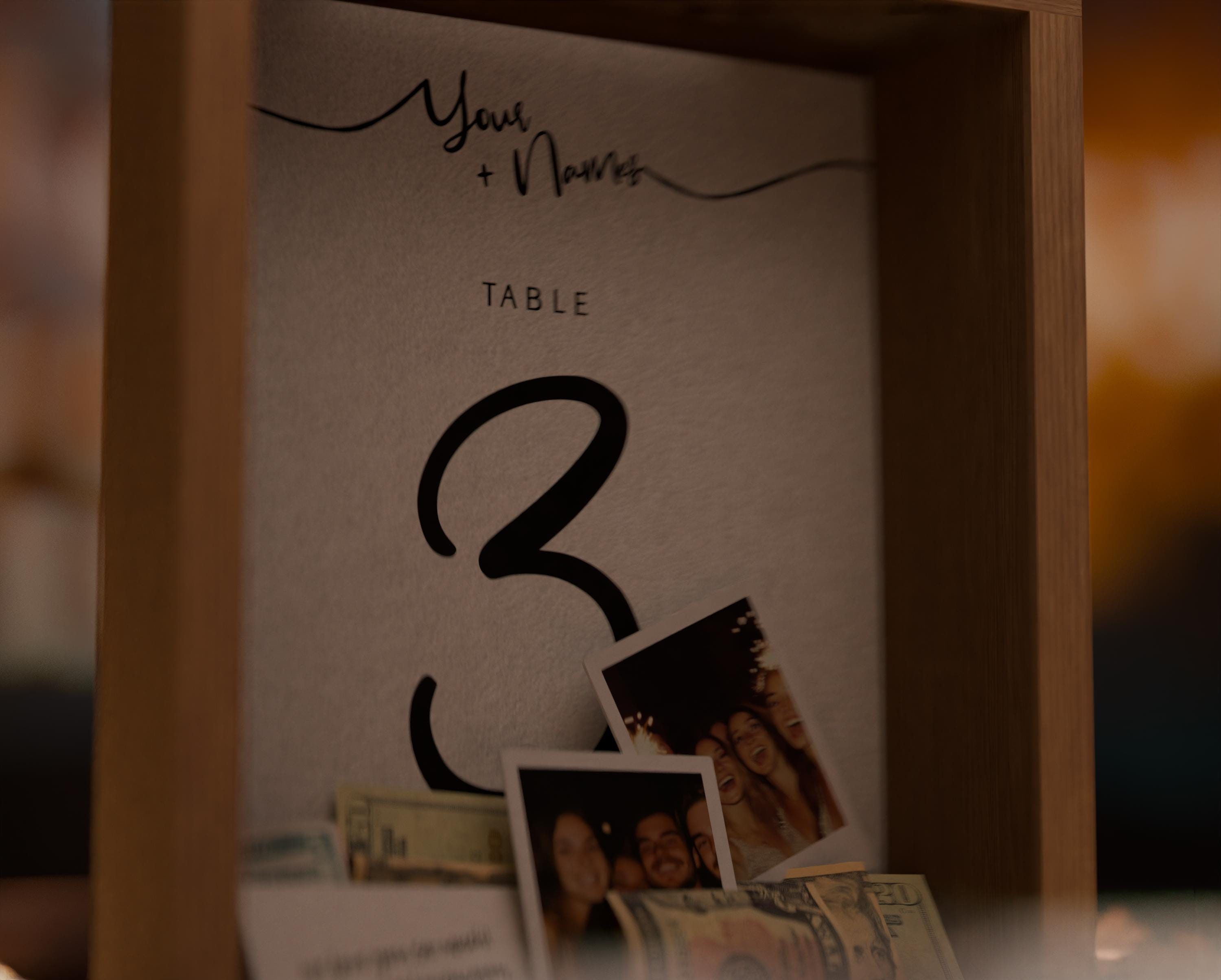 TRENDING Personalized Wedding Table Markers Collect Guest Photos, Notes ...