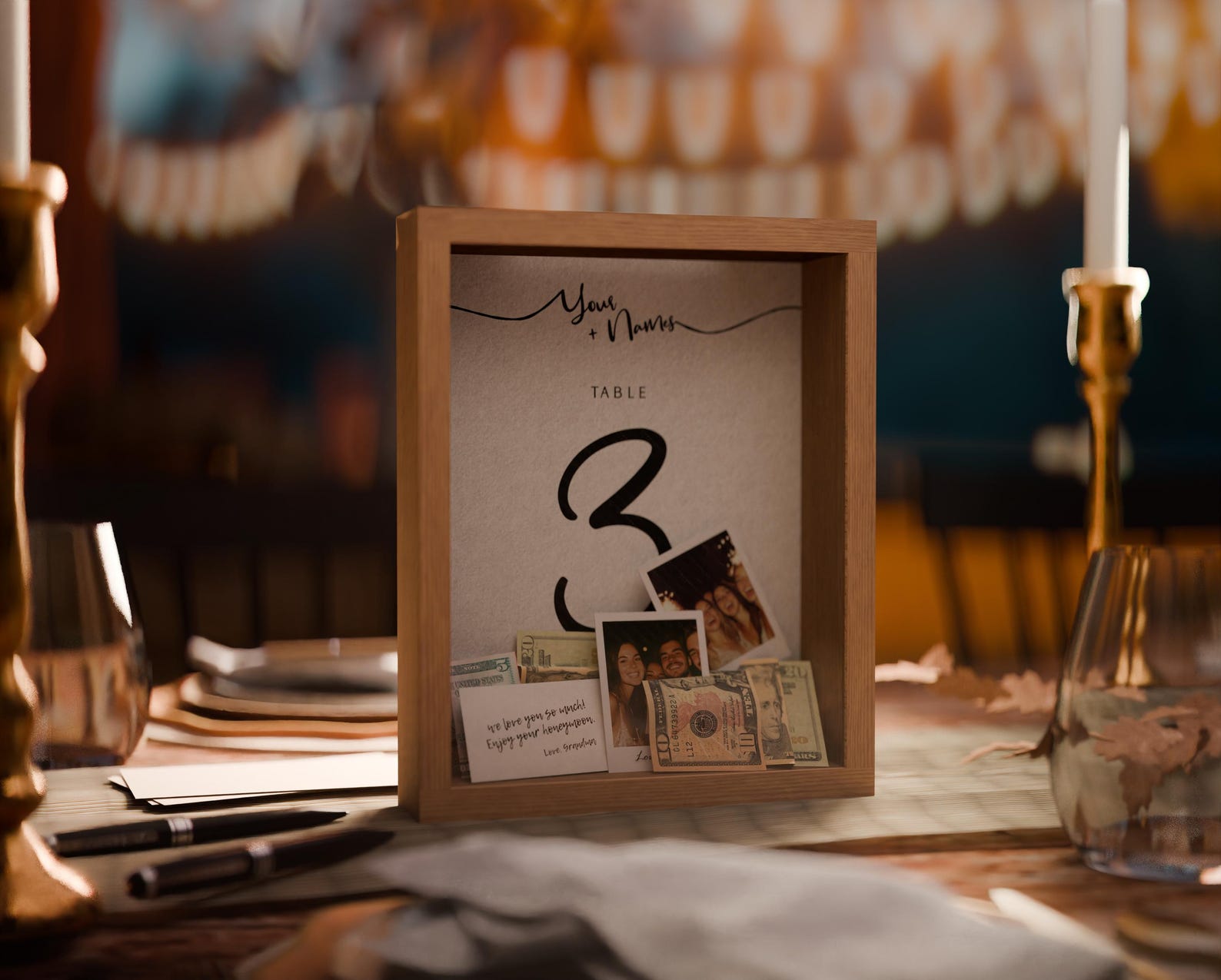 TRENDING Personalized Wedding Table Markers Collect Guest Photos, Notes ...