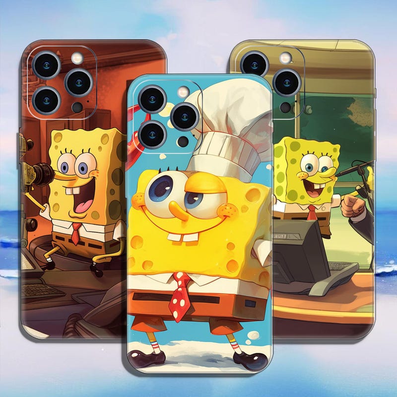 iPhone 8 Plus Spongebob Case - Etsy