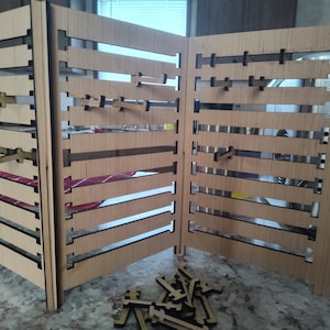 Handmade Wooden Ornaments, Keychains, and Earrings Display Stand ...