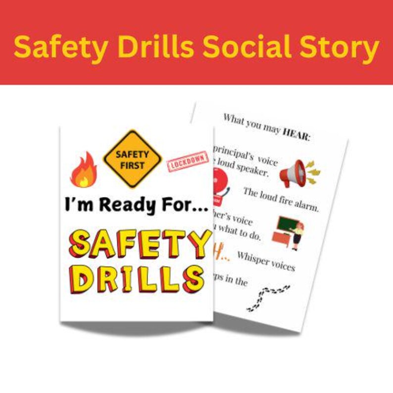 Safety Drills Social Story: Preparing for Emergencies With Confidence ...