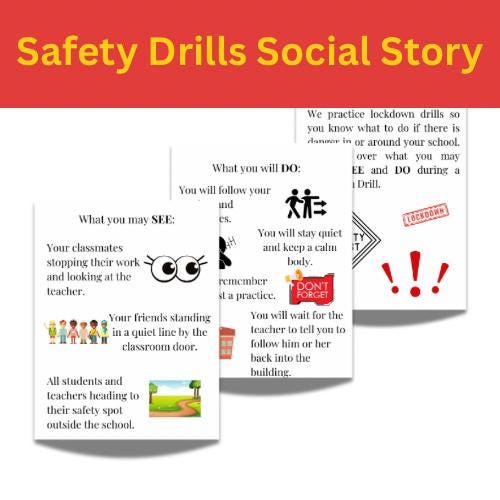 Safety Drills Social Story: Preparing for Emergencies With Confidence ...
