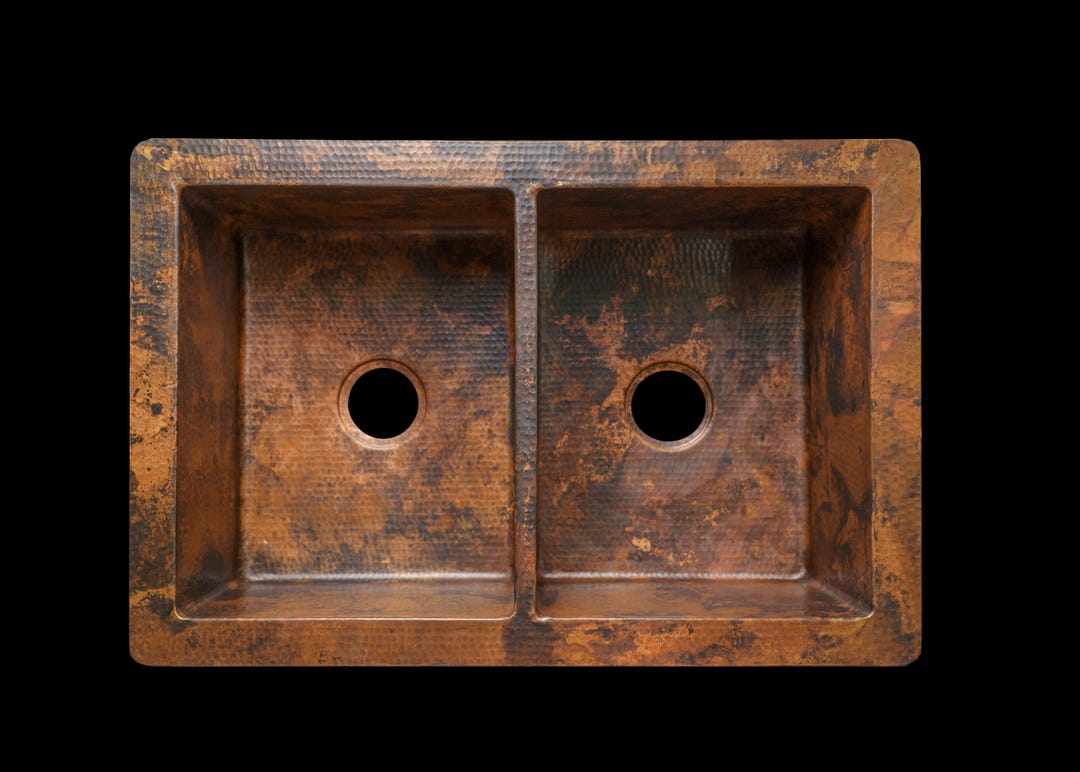 Hand Hammered 16 Gauge Undermount Split Kitchen Sink | Classic Design ...