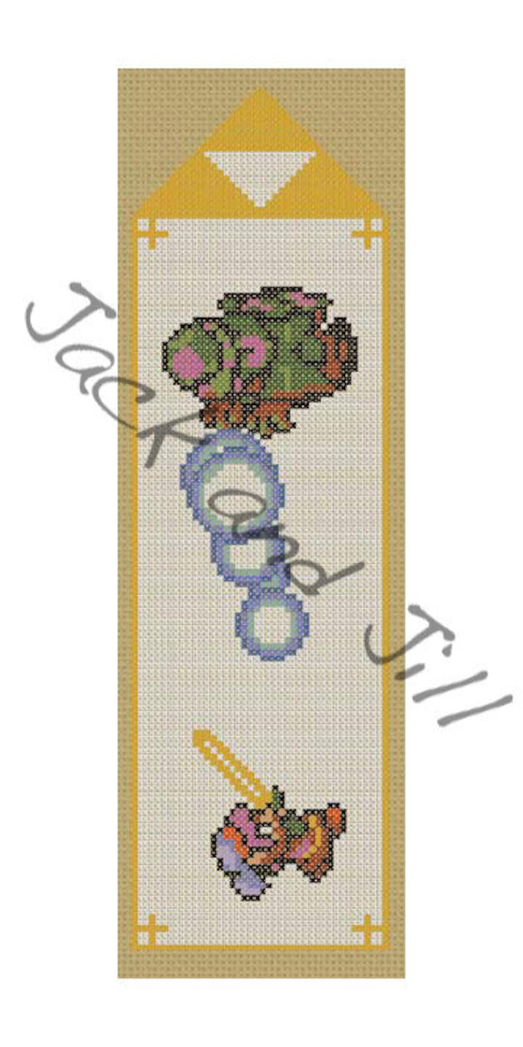 Legend of Zelda Bookmark 1 - PATTERN - Etsy