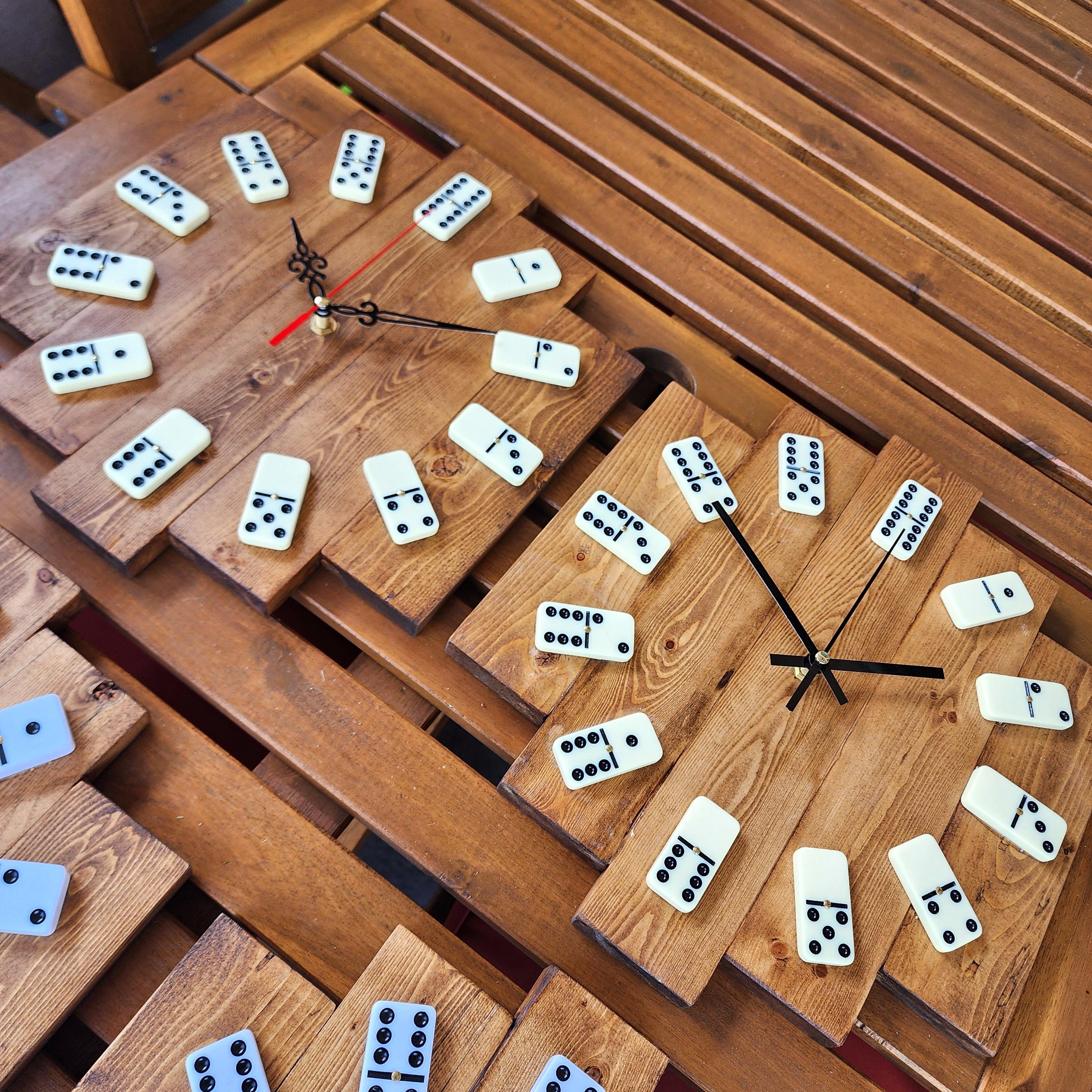 Domino Themed Clocks Personalized Custom - Etsy