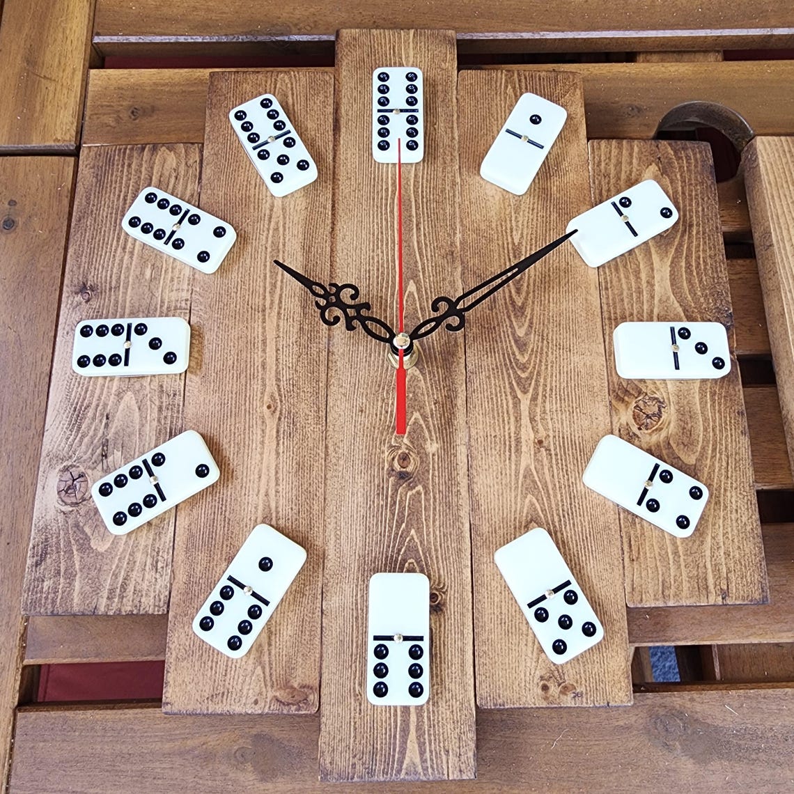 Domino Themed Clocks Personalized Custom - Etsy