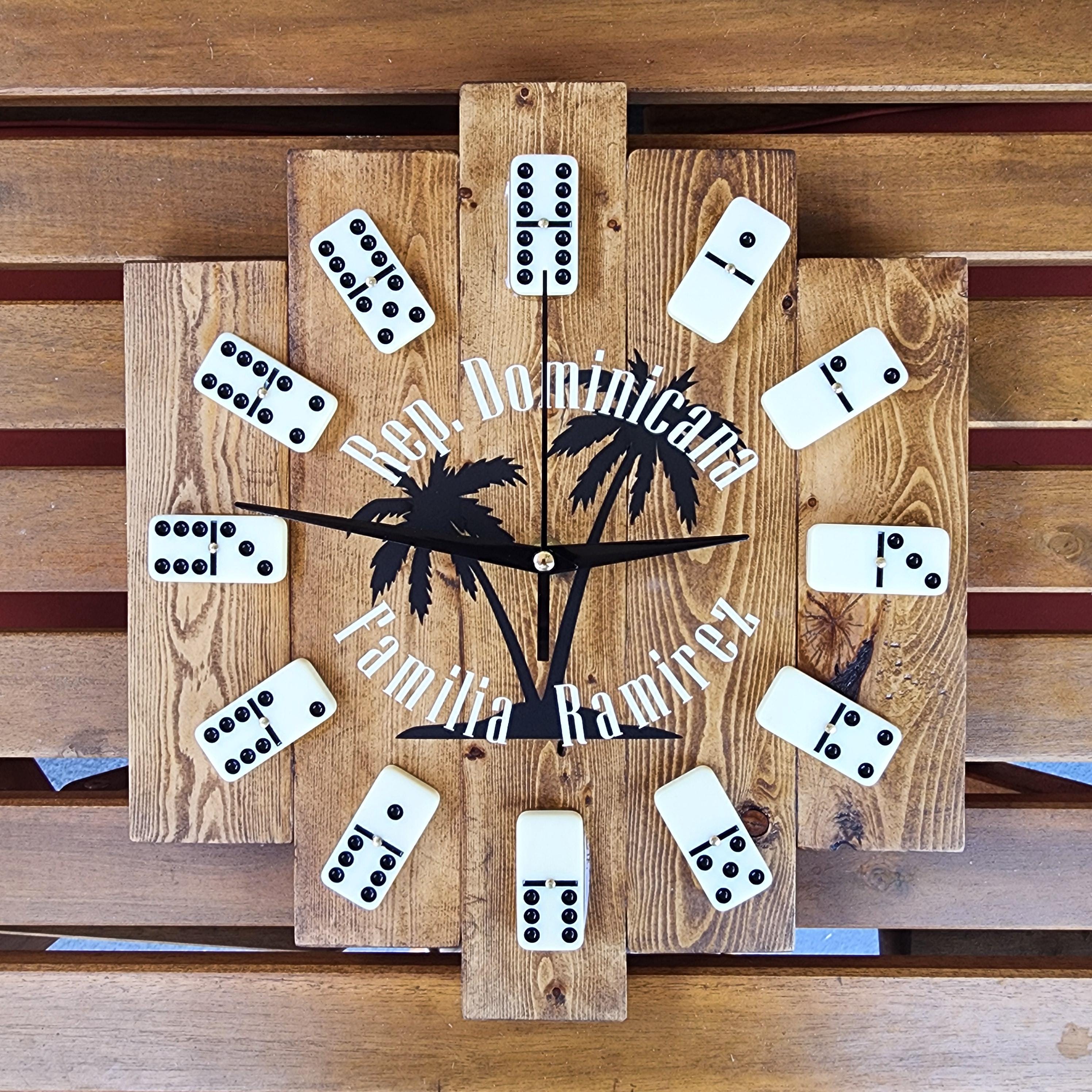 Domino Themed Clocks Personalized Custom - Etsy