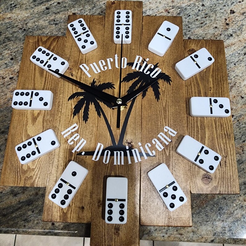 Domino Themed Clocks Personalized Custom - Etsy