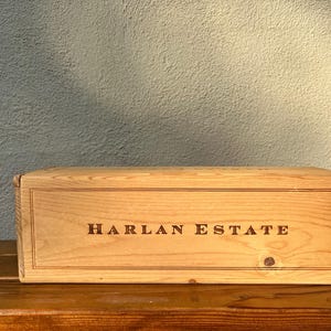 Wood Wine Box/single Wine Crate (from Harlan Estates Vineyard in Napa ...