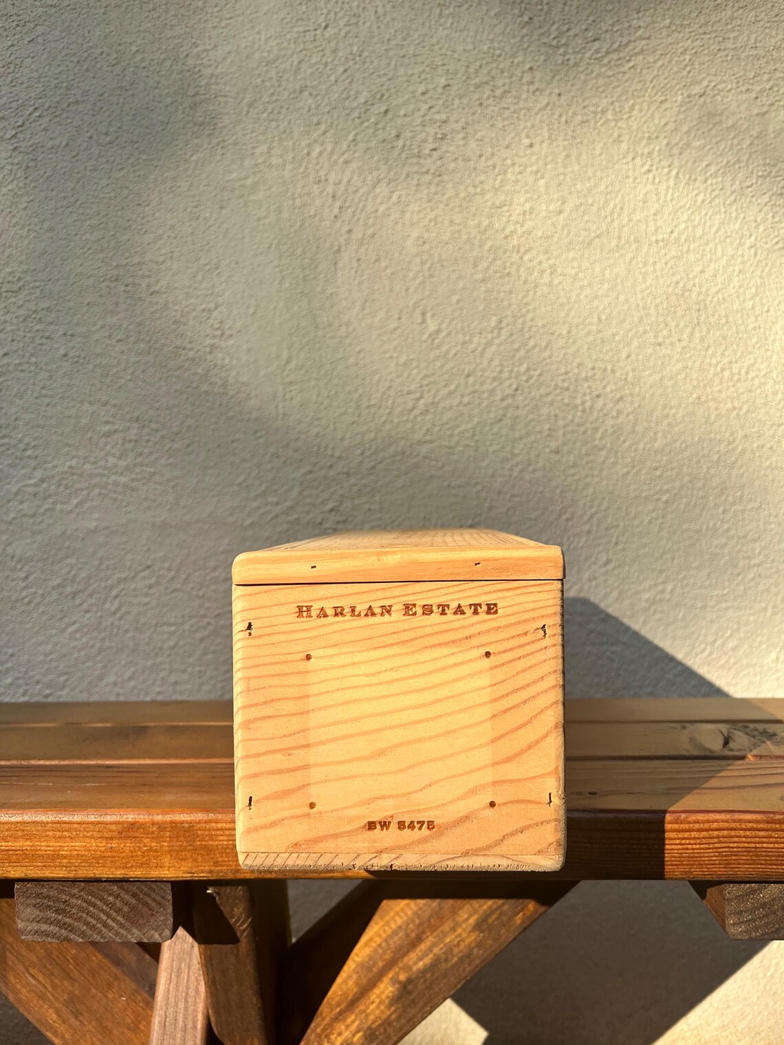Wood Wine Box/single Wine Crate from Harlan Estates Vineyard in Napa ...