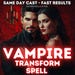 Vampire Transformation Spell - Become A Vampire Magic Spell, Halloween ...